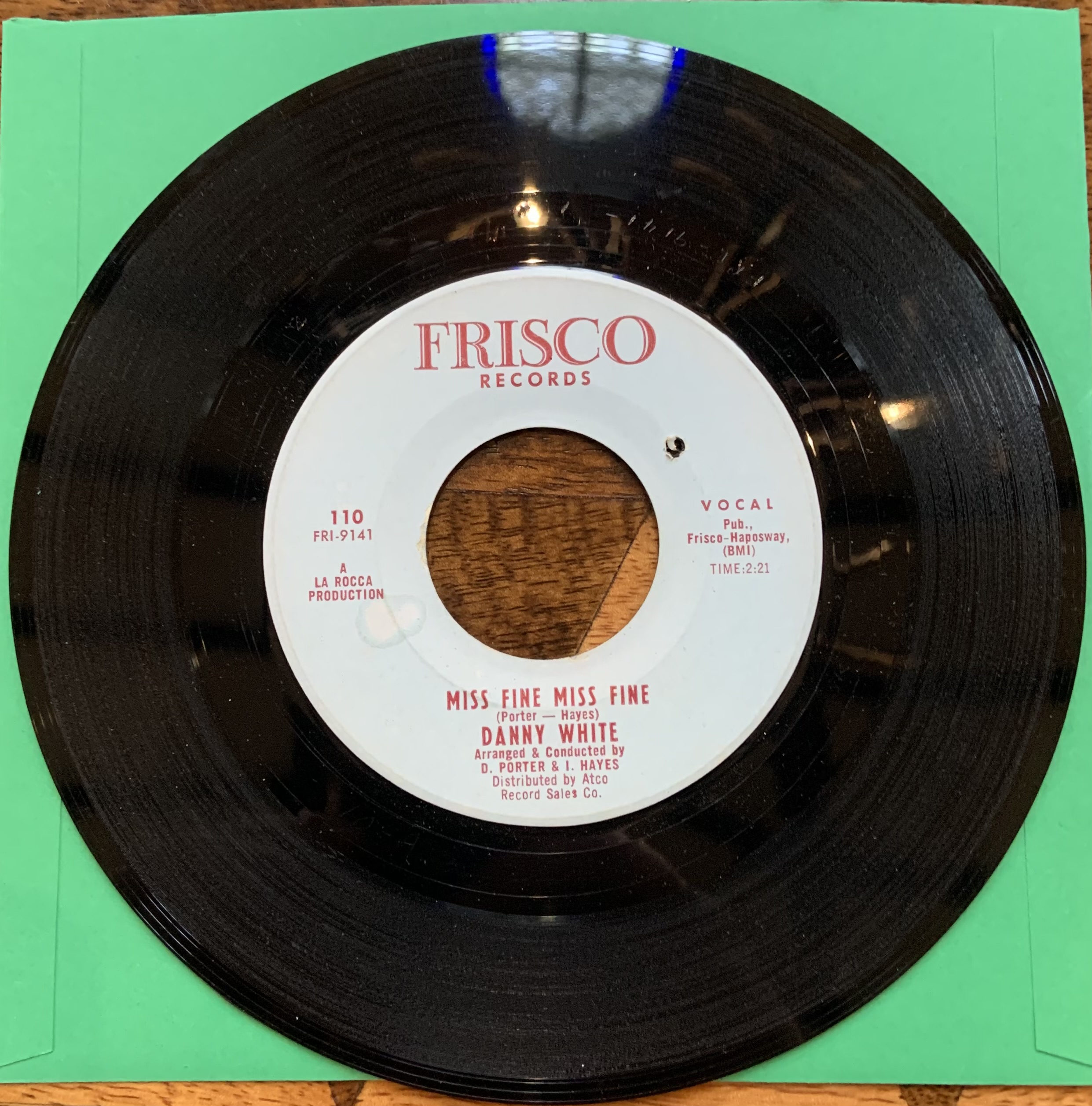 Danny White ~ Miss Fine Miss Fine ~ Frisco - Soulbase Records